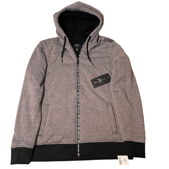 Marc Ecko | Jackets & Coats | Nwt Ecko Sherpa Hooded Sherpa Zip Up ...